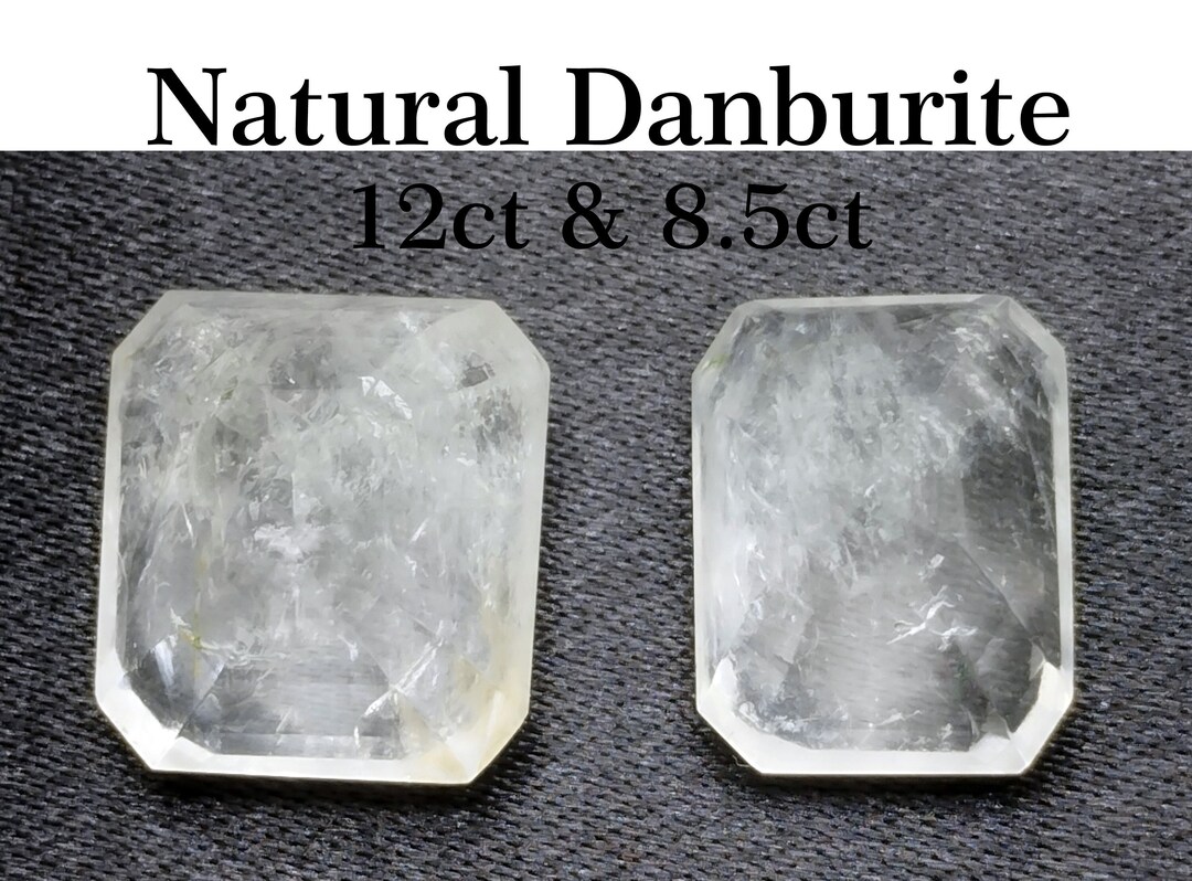 Natural Danburite Gemstone - 12ct & 8.5ct - Combo - Etsy