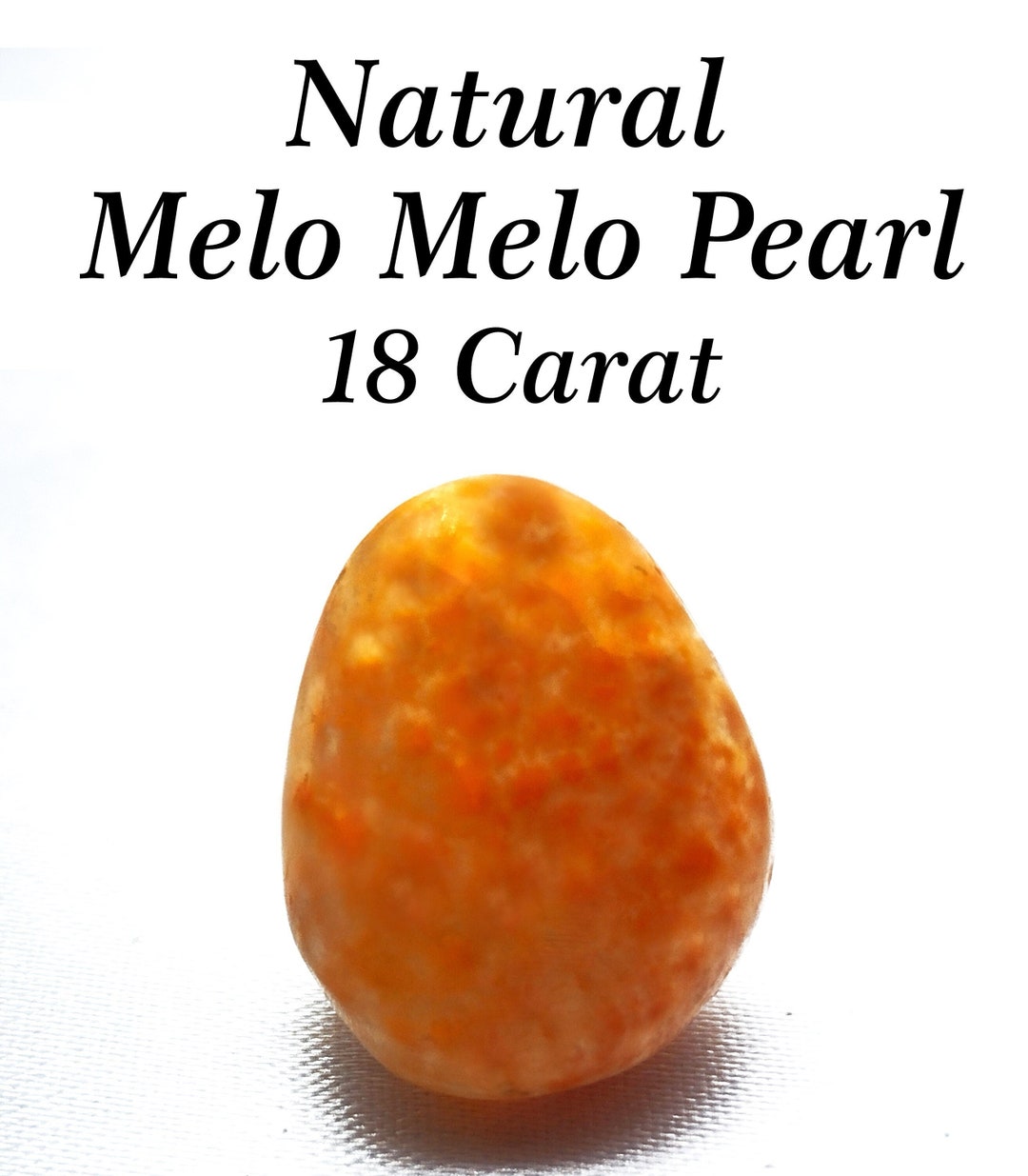 Natural Melo Melo Pearl - Semi Pear - 18.5ct - Etsy