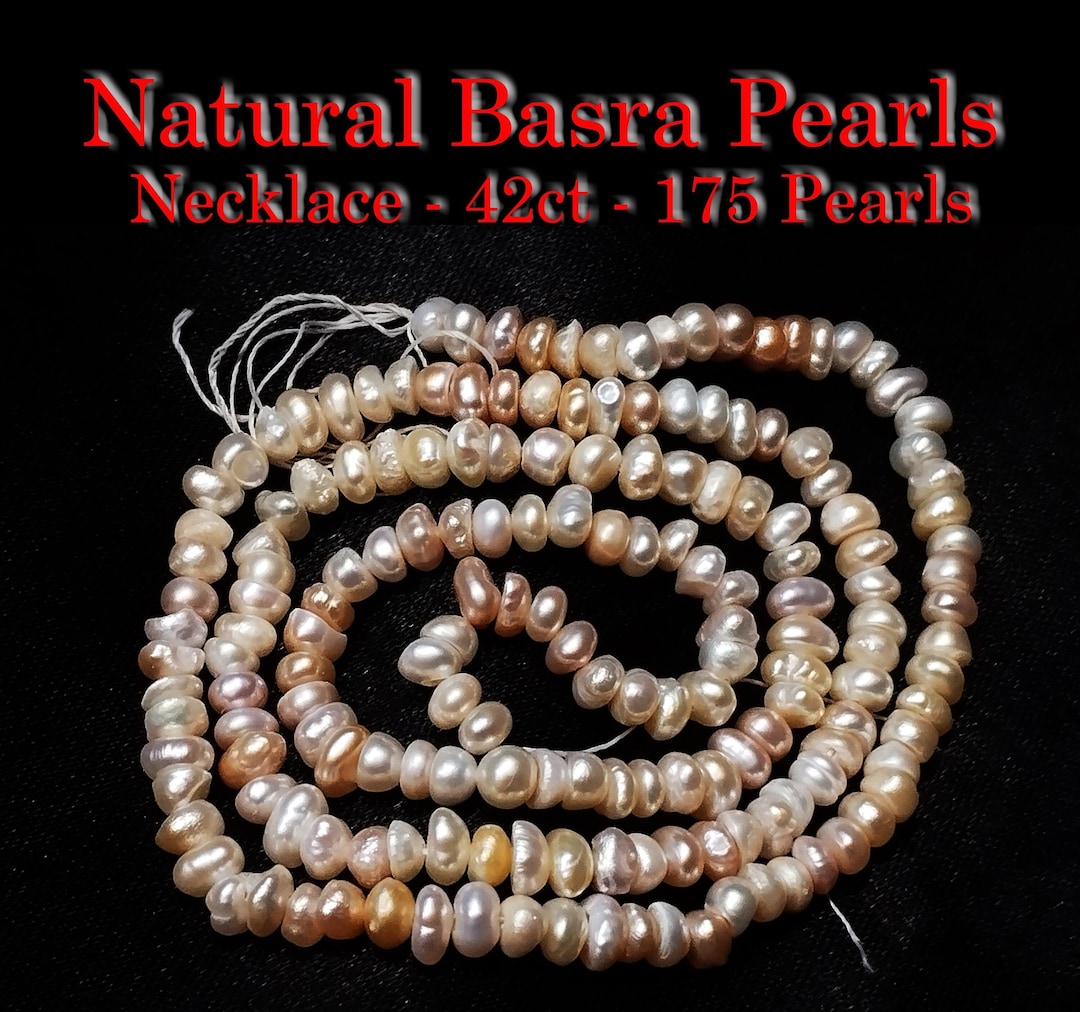 Vintage Basra Pearl Necklace - 42ct & 175 Pearls - Etsy