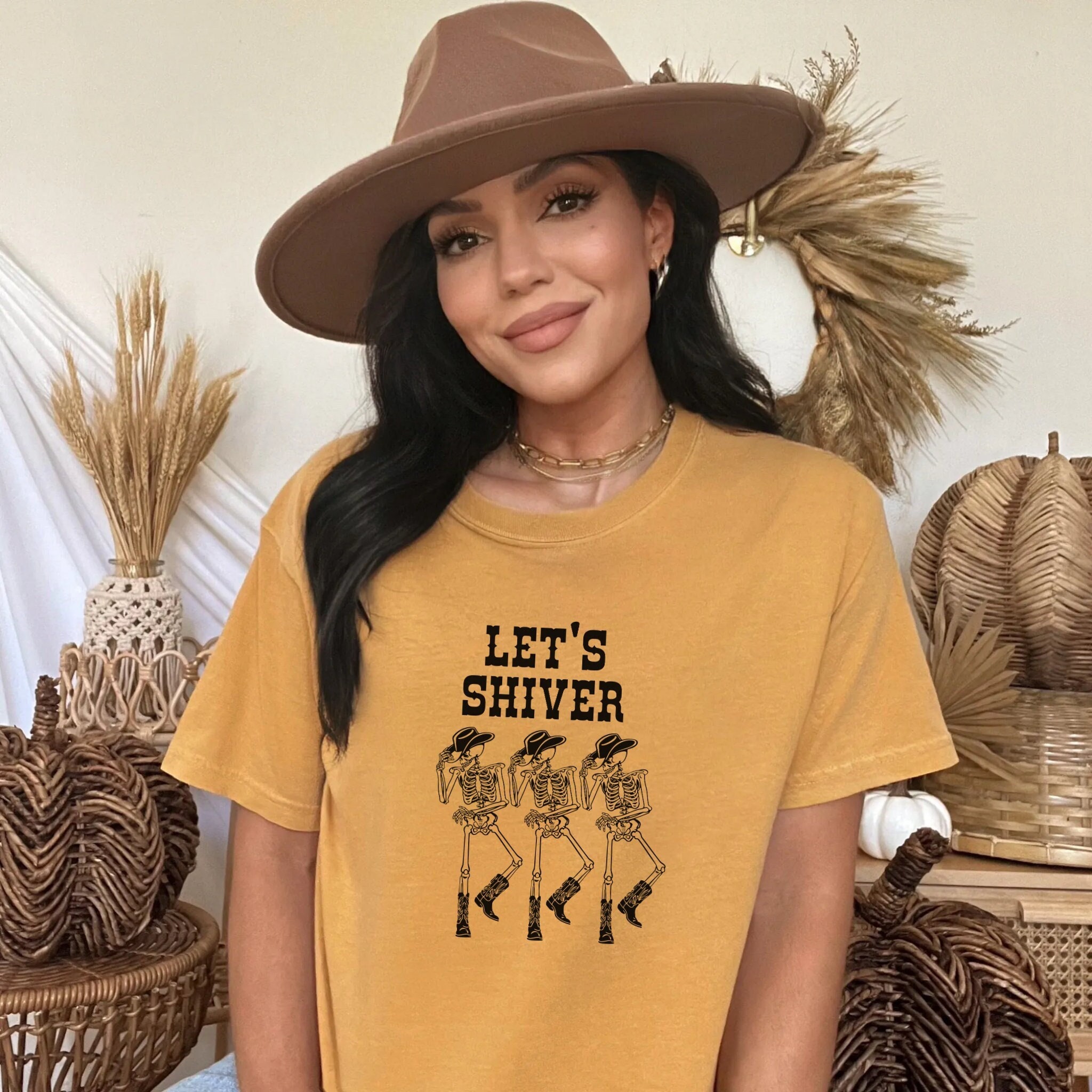 Lets Shiver Cowboy Skeletons Line Dancing Shirt, Country Line Dancing ...