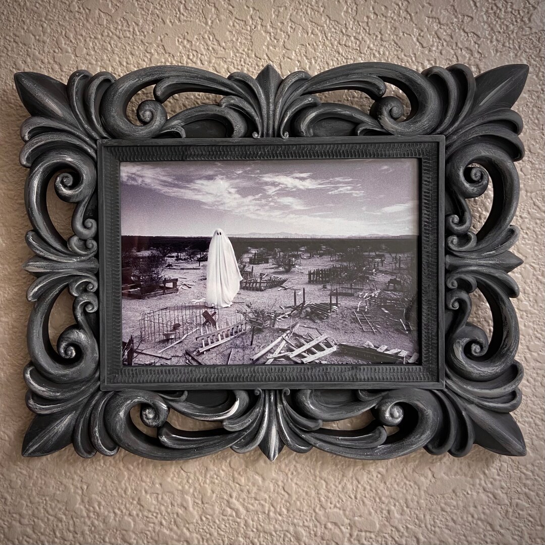 Ghost Graveyard Photo in Vintage Style Picture Frame - Etsy