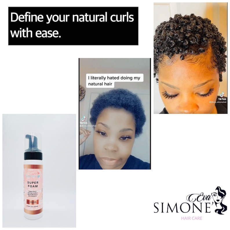 Curl Defining Foam/natural Hair - Etsy
