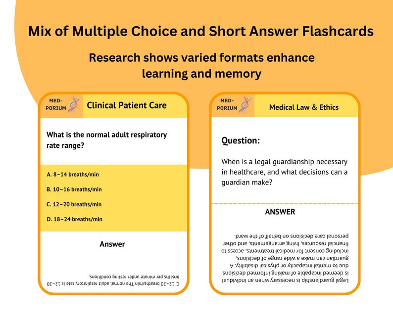 Complete CCMA (NHA) Exam Flashcard Set - Etsy