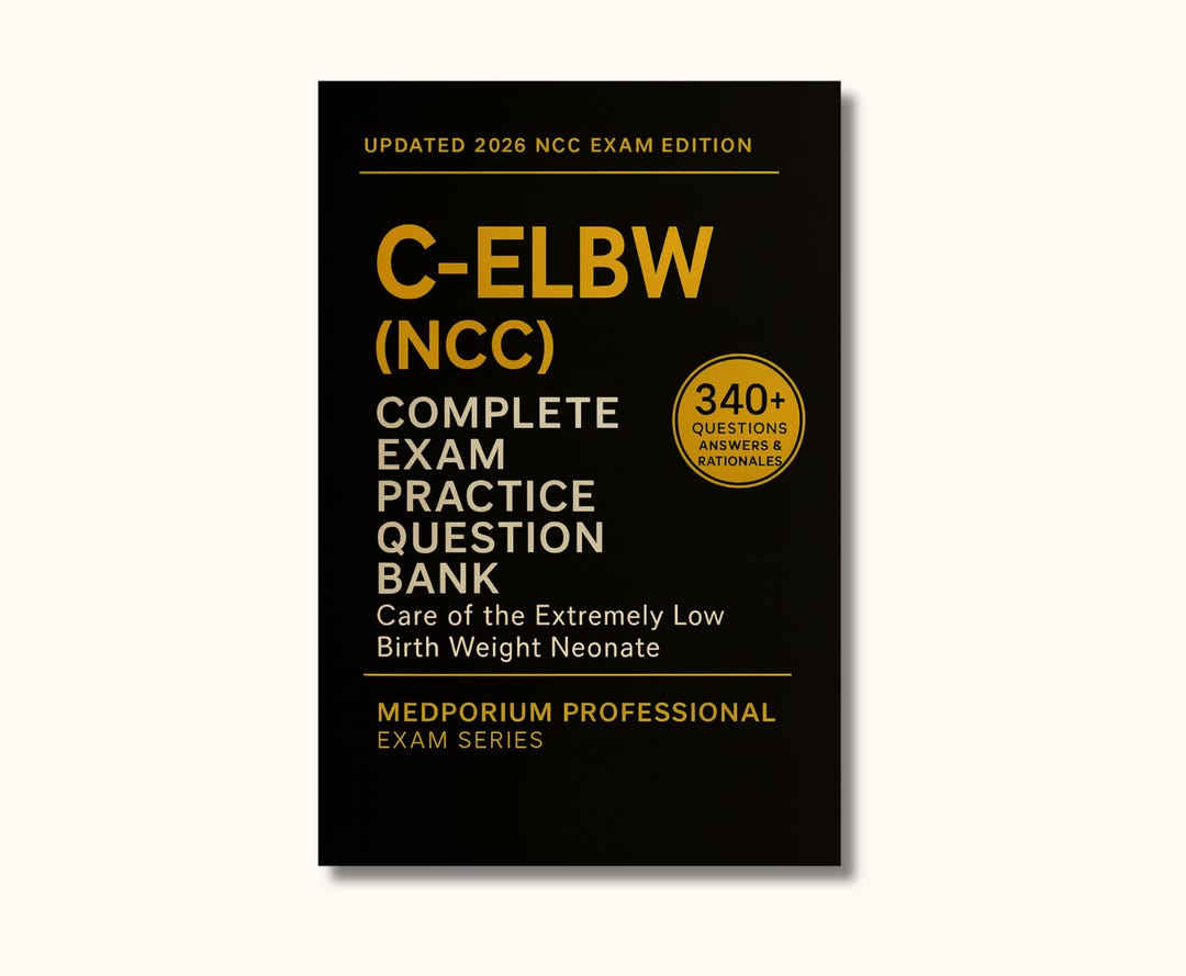 Complete C-ELBW (NCC) Exam Question Bank: Care of the Extremely Low ...