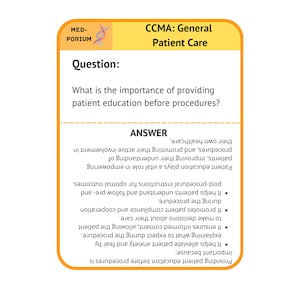 CCMA (NHA) Exam Flashcards: General Patient Care - Etsy