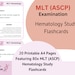 MLT ASCP Exam Flashcards: Hematology 2024 - Etsy Australia