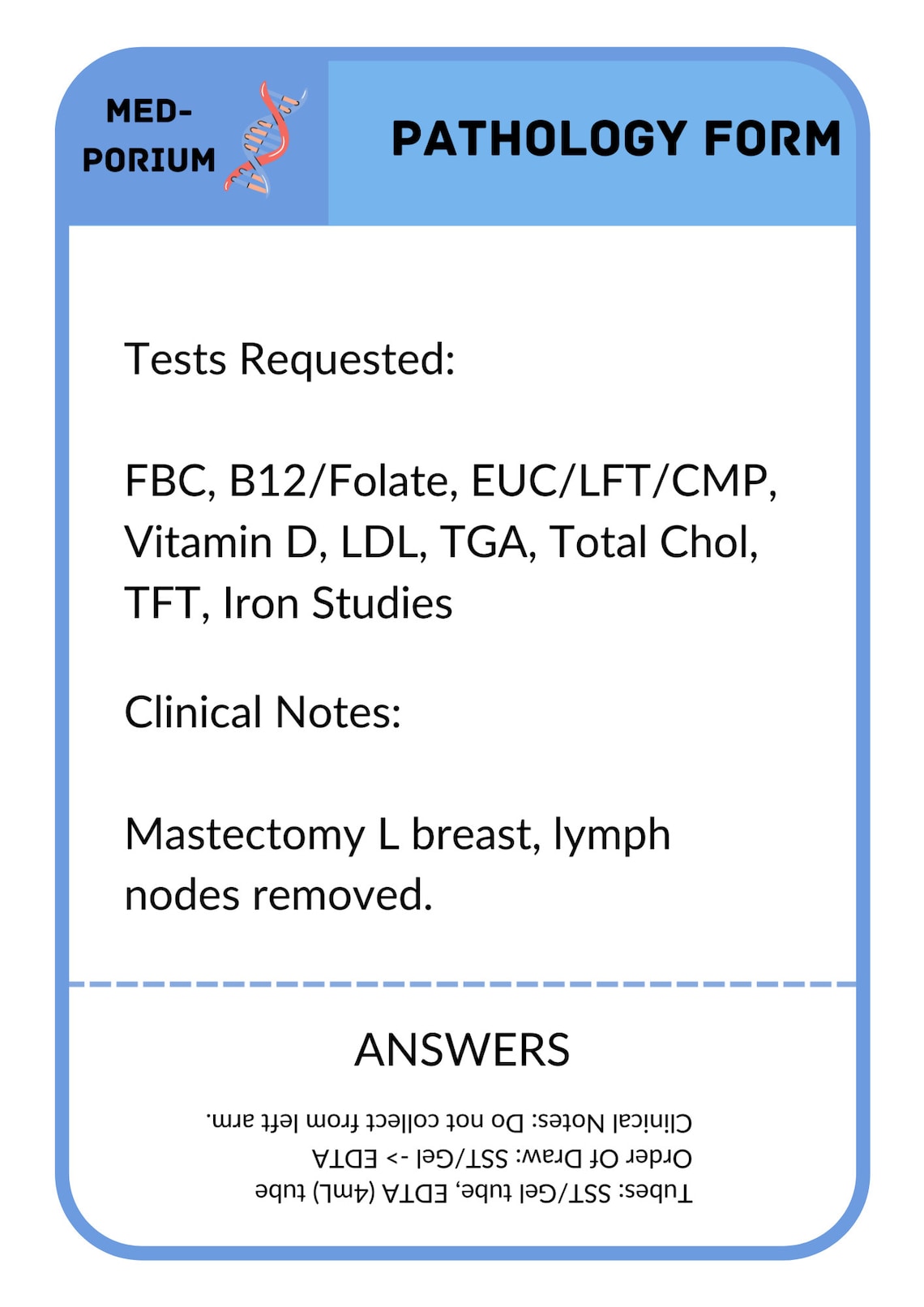 Phlebotomy Practice Flashcards: Mock Phlebotomy Requests - Etsy