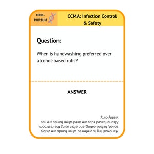 CCMA (NHA) Exam Flashcards: Infection Control & Safety - Etsy
