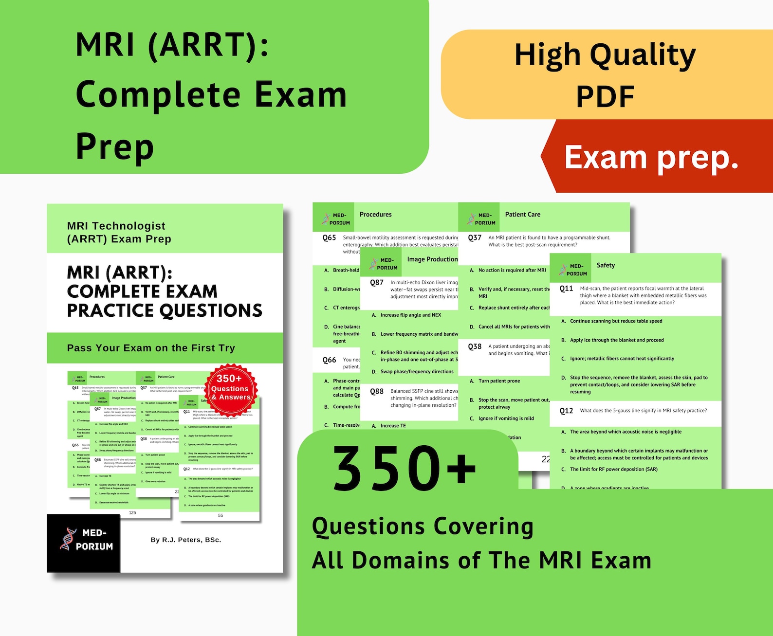 Complete MRI (ARRT) Exam Preparation: MRI Technologist 350+ Multiple ...