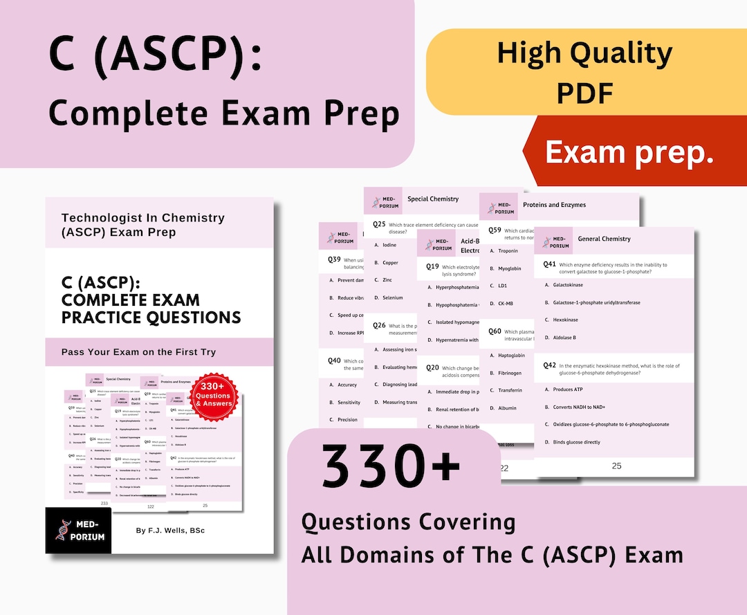 Complete C (ASCP) Exam Preparation: Technologist in Chemistry 330 ...