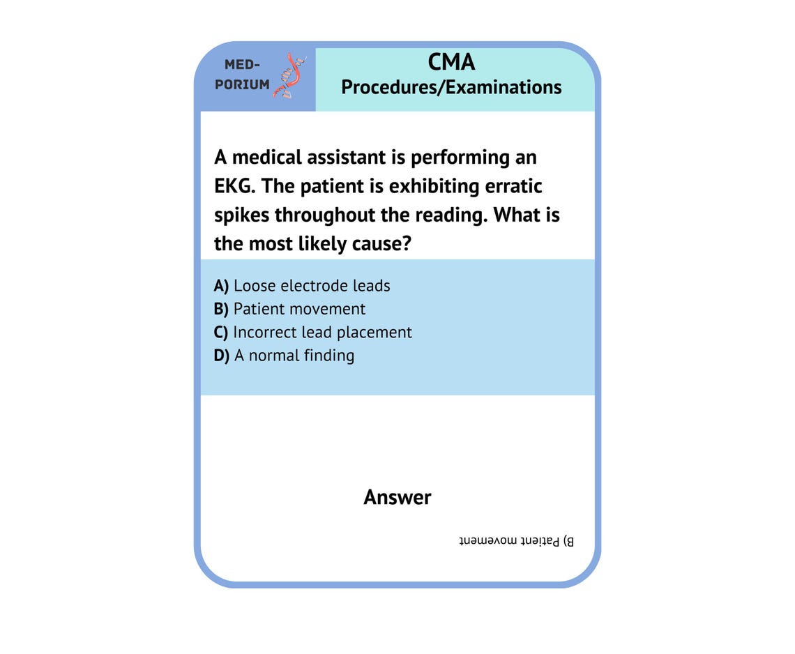 Complete CMA (AAMA) Flashcard Set - Etsy