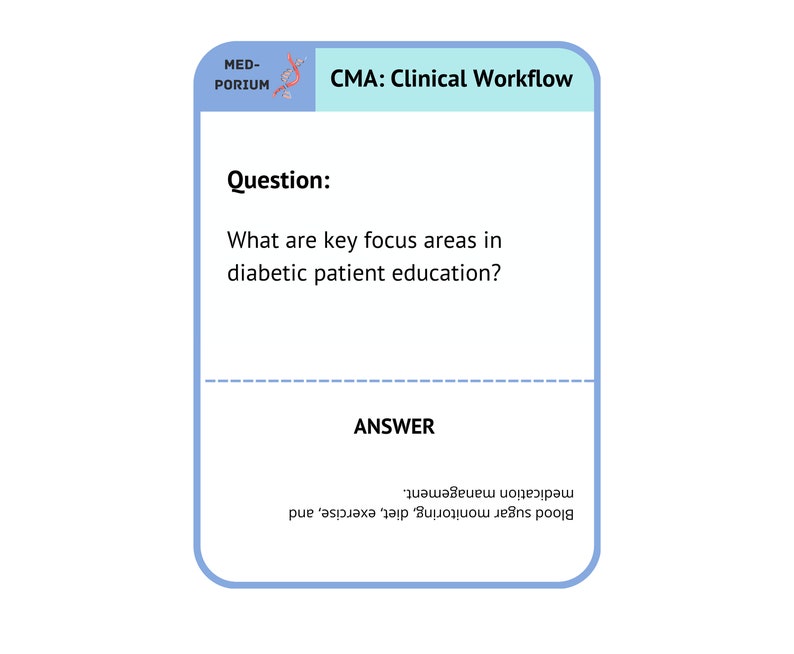 CMA (AAMA) Exam Flashcards: Clinical Workflow Patient Intake ...