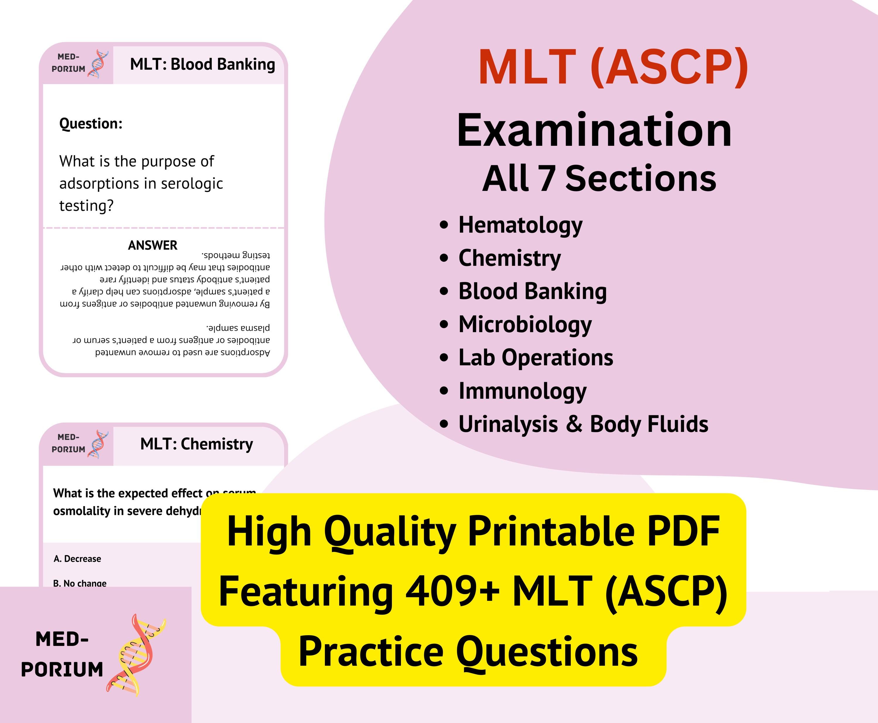Complete MLT (ASCP) Exam Flashcard Set - Etsy