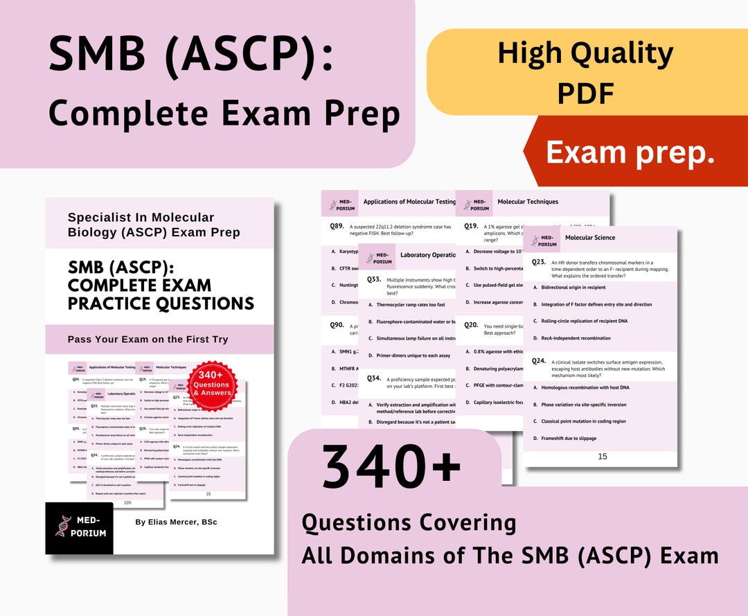 Complete SMB (ASCP) Exam Preparation: Specialist in Molecular Biology ...