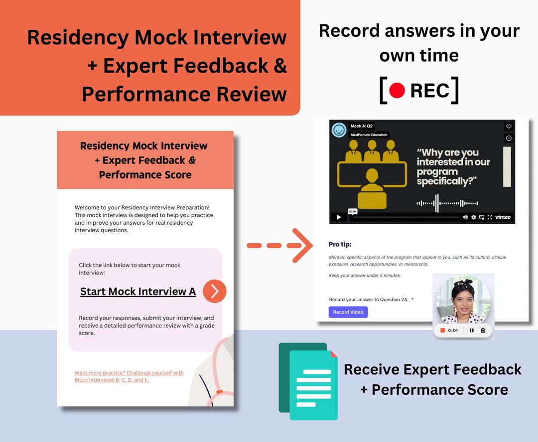 Residency Mock Interview Expert Feedback & Performance Score - Etsy