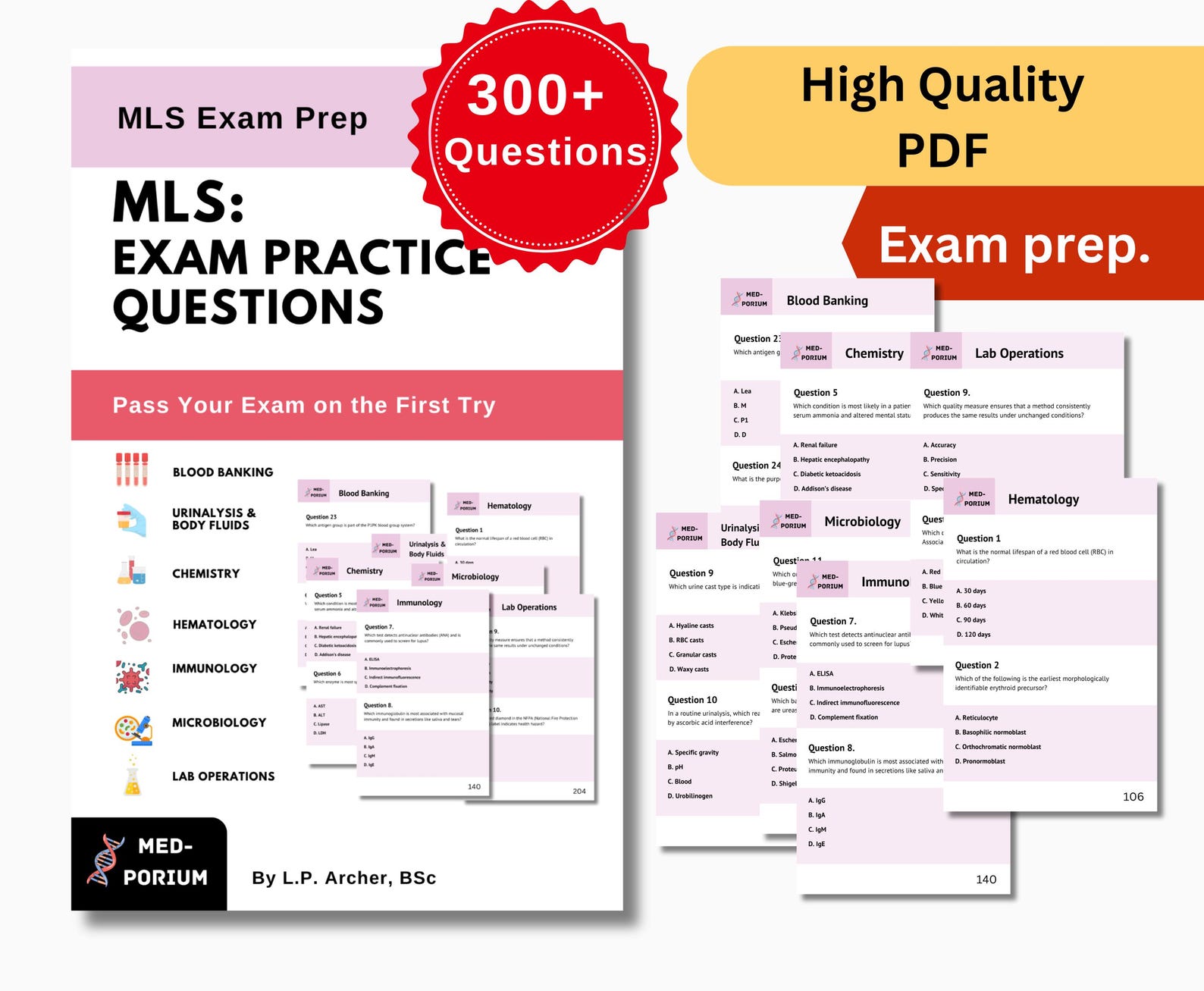 Complete MLS (ASCP) Exam Prep: 300+ Multiple Choice Questions - Etsy