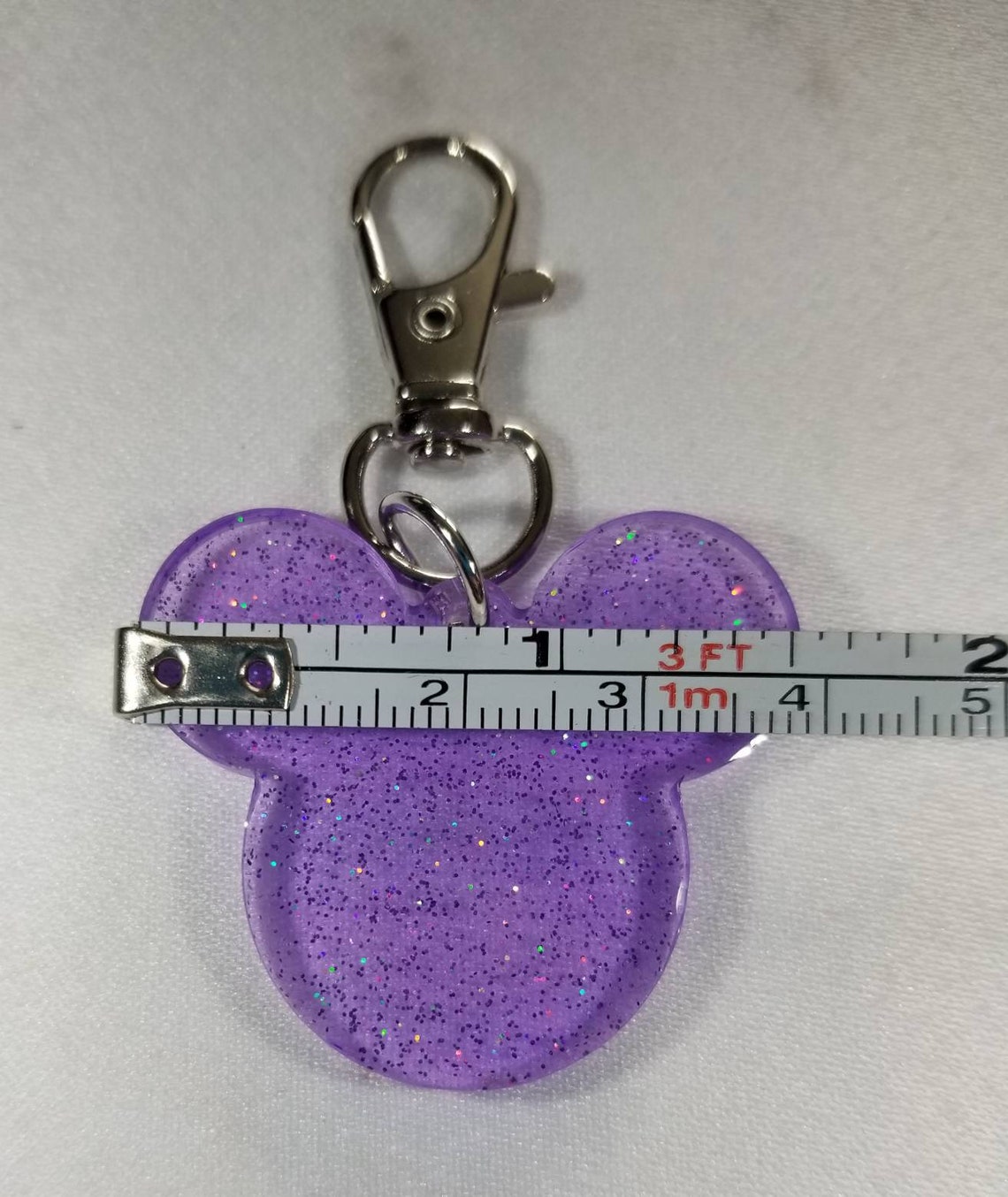 Mickey Head Resin Mouse Keychain or Zipper Pull With Minnie or Mickey ...