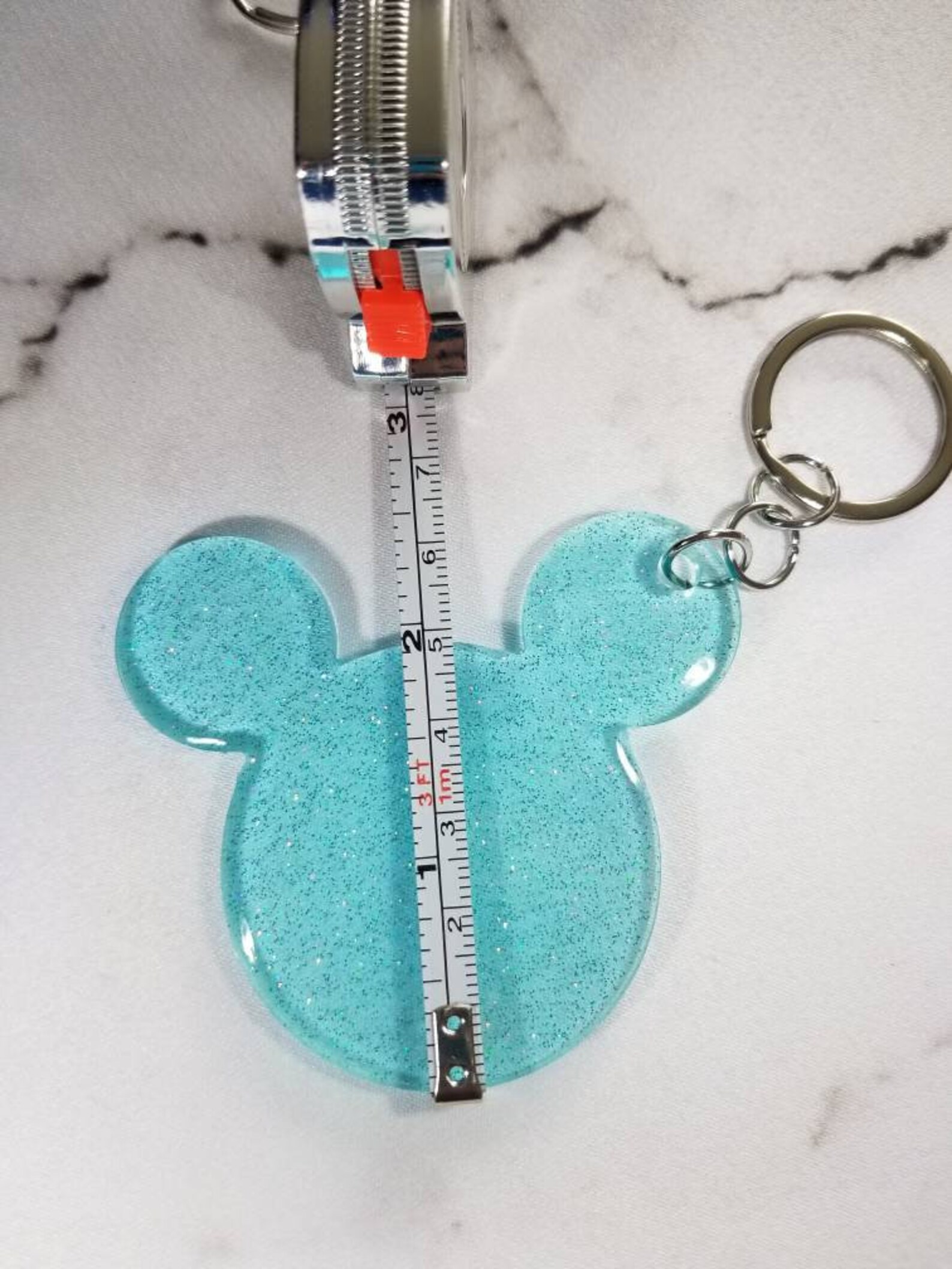 Mouse Head Inspired Resin Keychain or Zipper Pull With Boy or Girl ...
