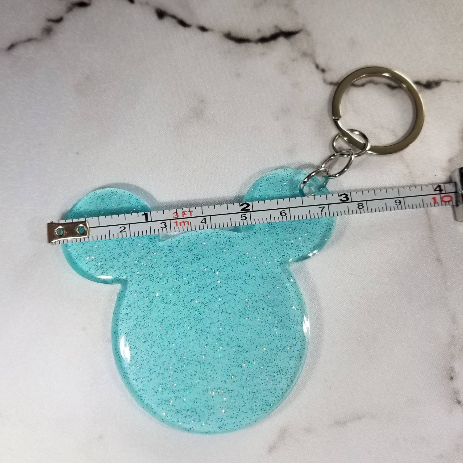 Mouse Head Inspired Resin Keychain or Zipper Pull With Boy or Girl ...