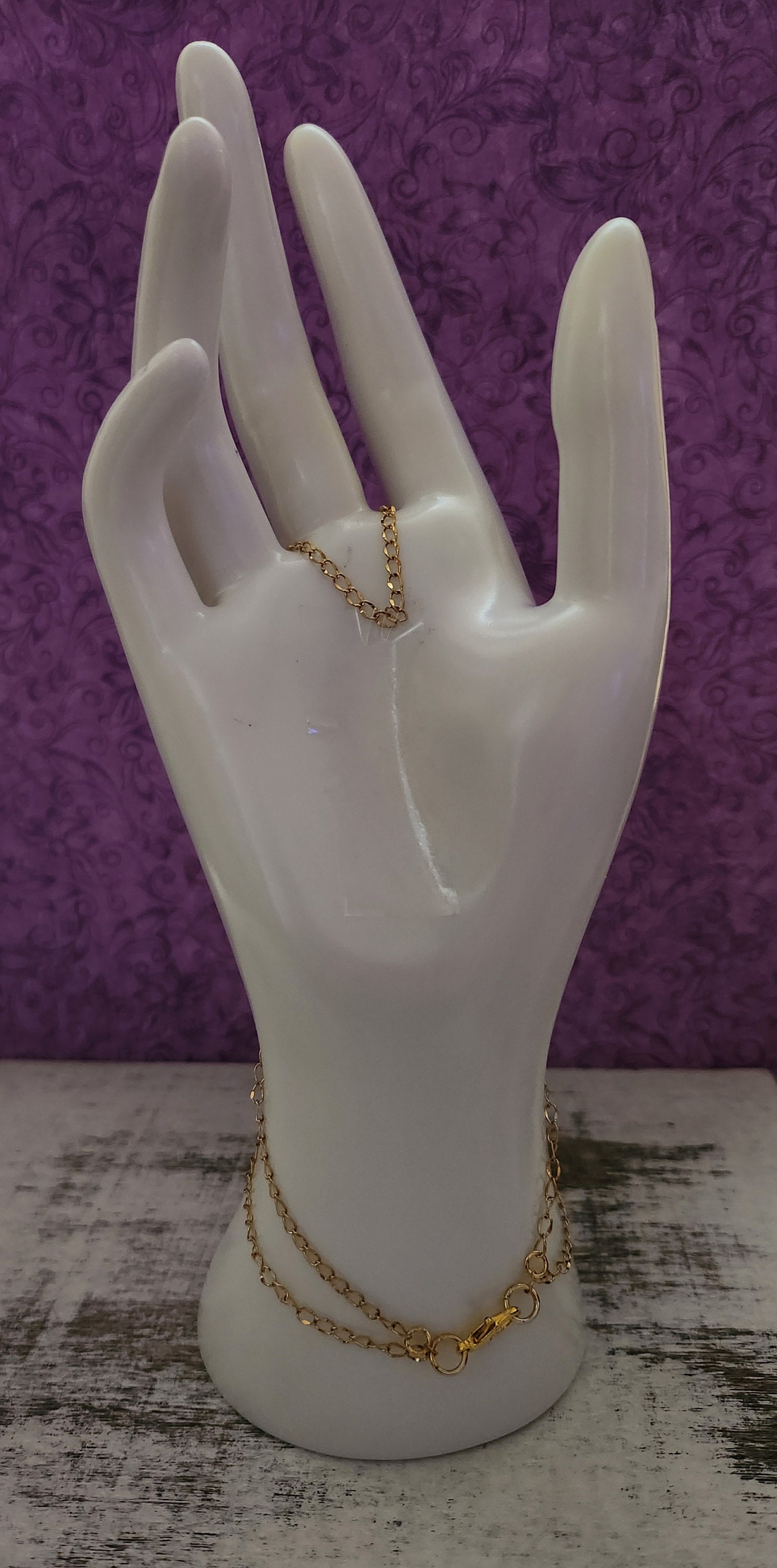 Boho Layered Hand Chain Finger to Wrist Bracelet 7" or 8" Stainless ...