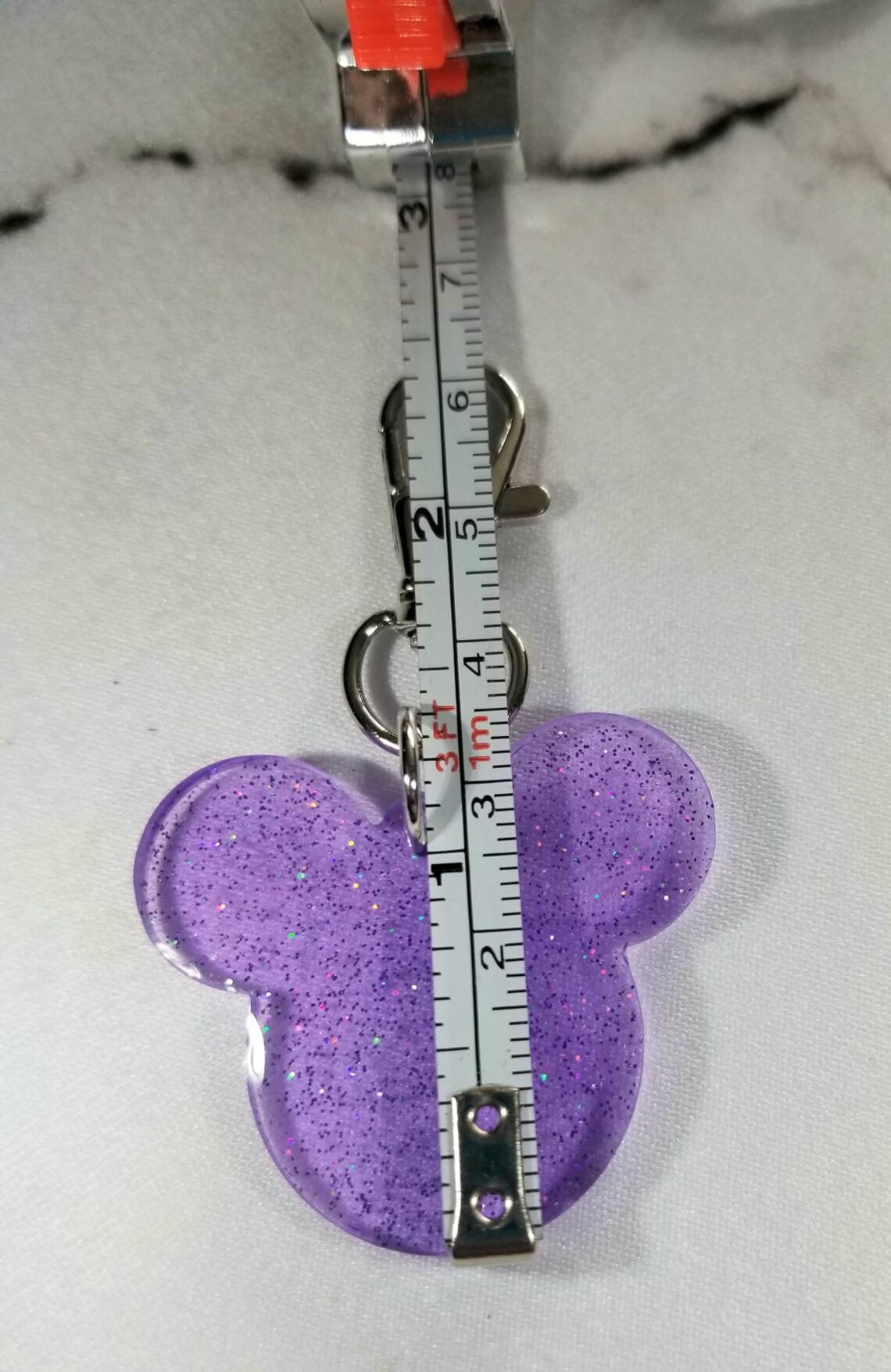 Mickey Head Resin Mouse Keychain or Zipper Pull With Minnie or Mickey ...