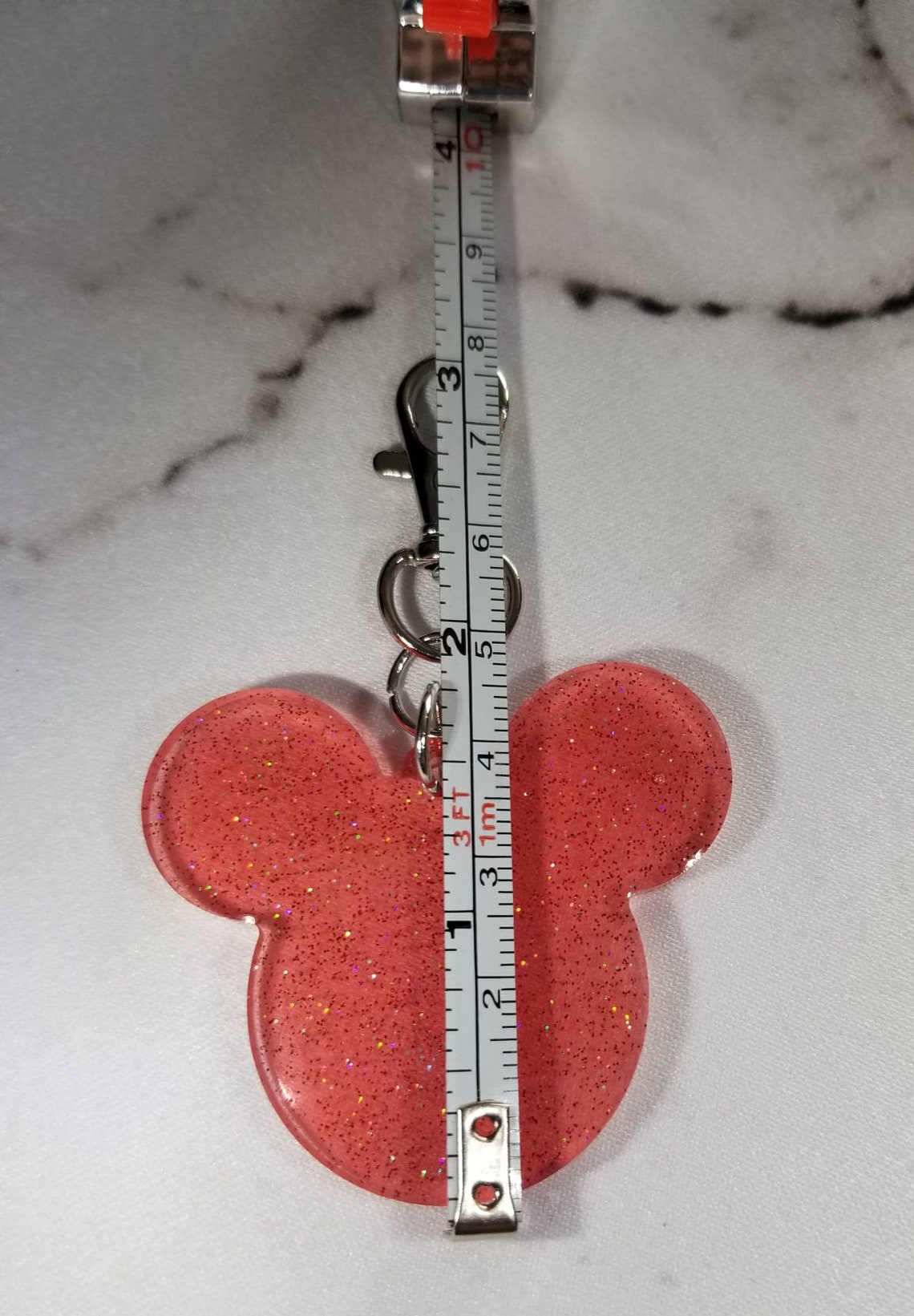 Mickey Head Resin Mouse Keychain or Zipper Pull With Minnie or Mickey ...