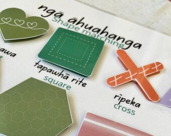 Printable Colour Matching Game Te Reo Maori and English | Etsy