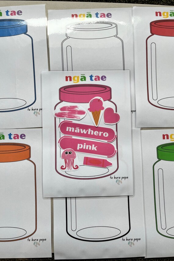 Printable Colour Matching Game Te Reo Maori and English | Etsy