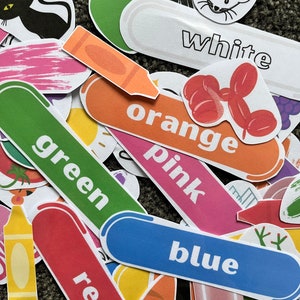 Printable Colour Matching Game, English - Etsy