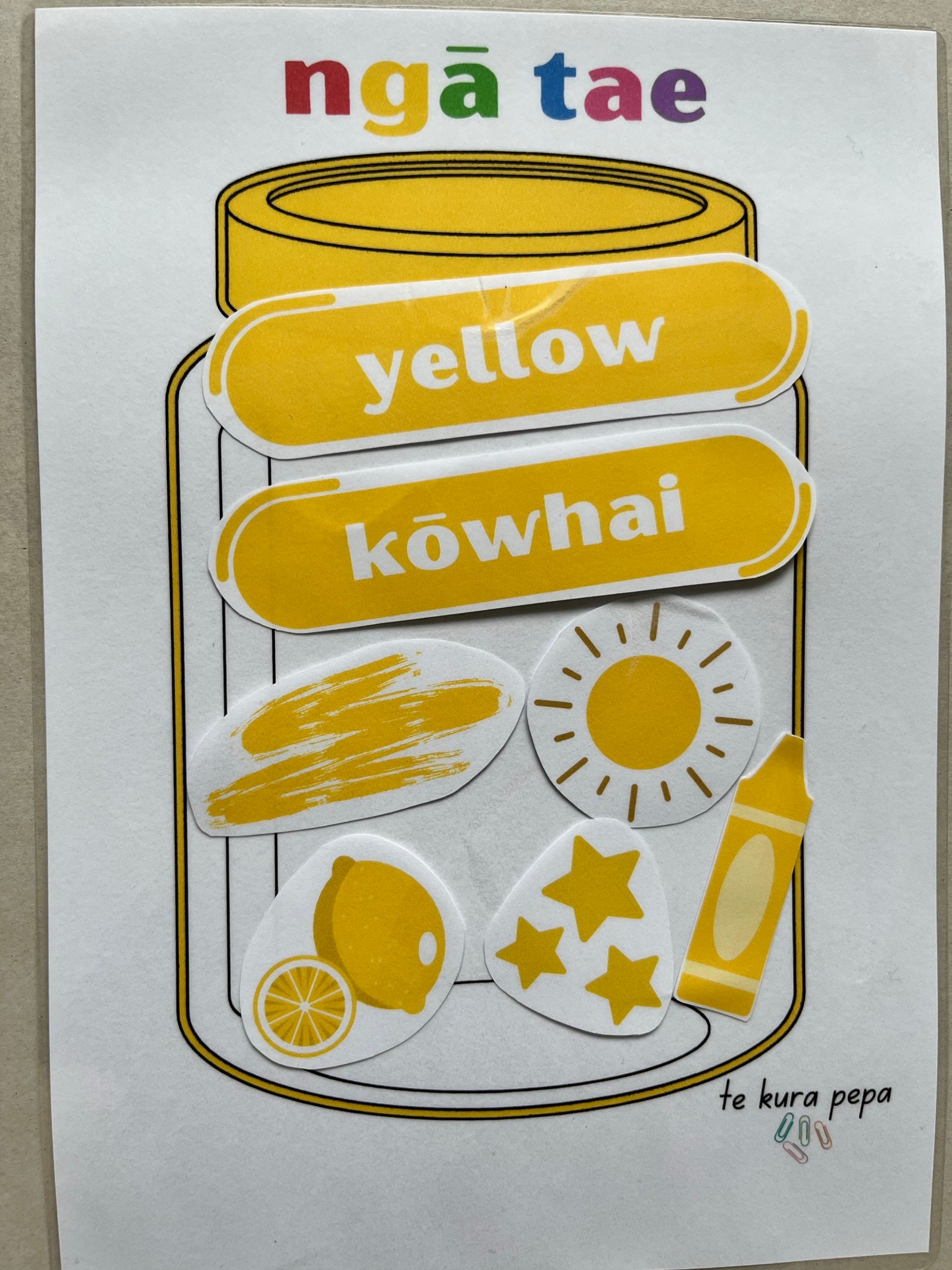 Printable Colour Matching Game, Te Reo Maori and English - Etsy