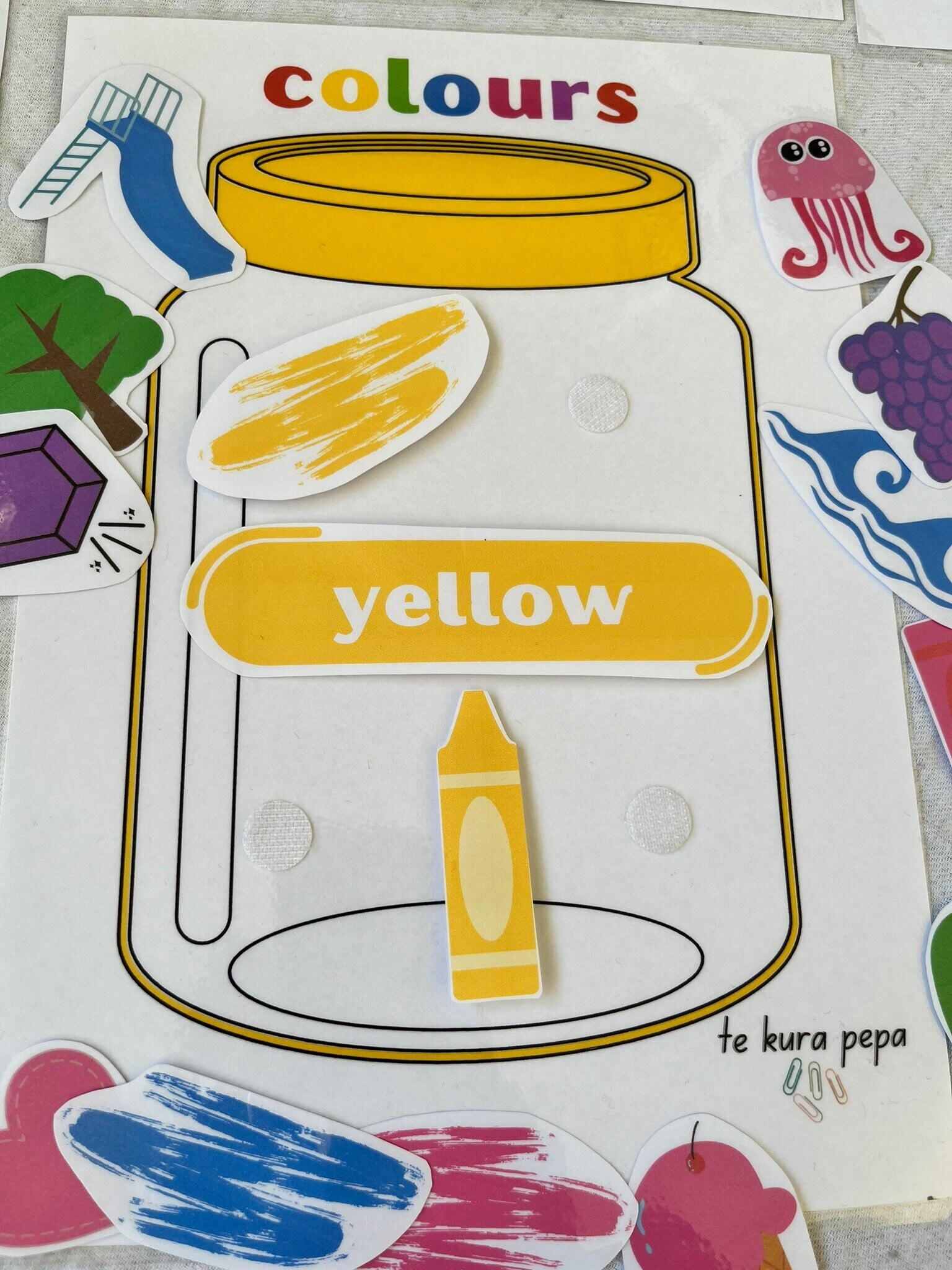 Printable Colour Matching Game, English - Etsy