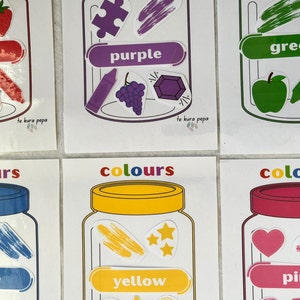 Printable Colour Matching Game, English - Etsy