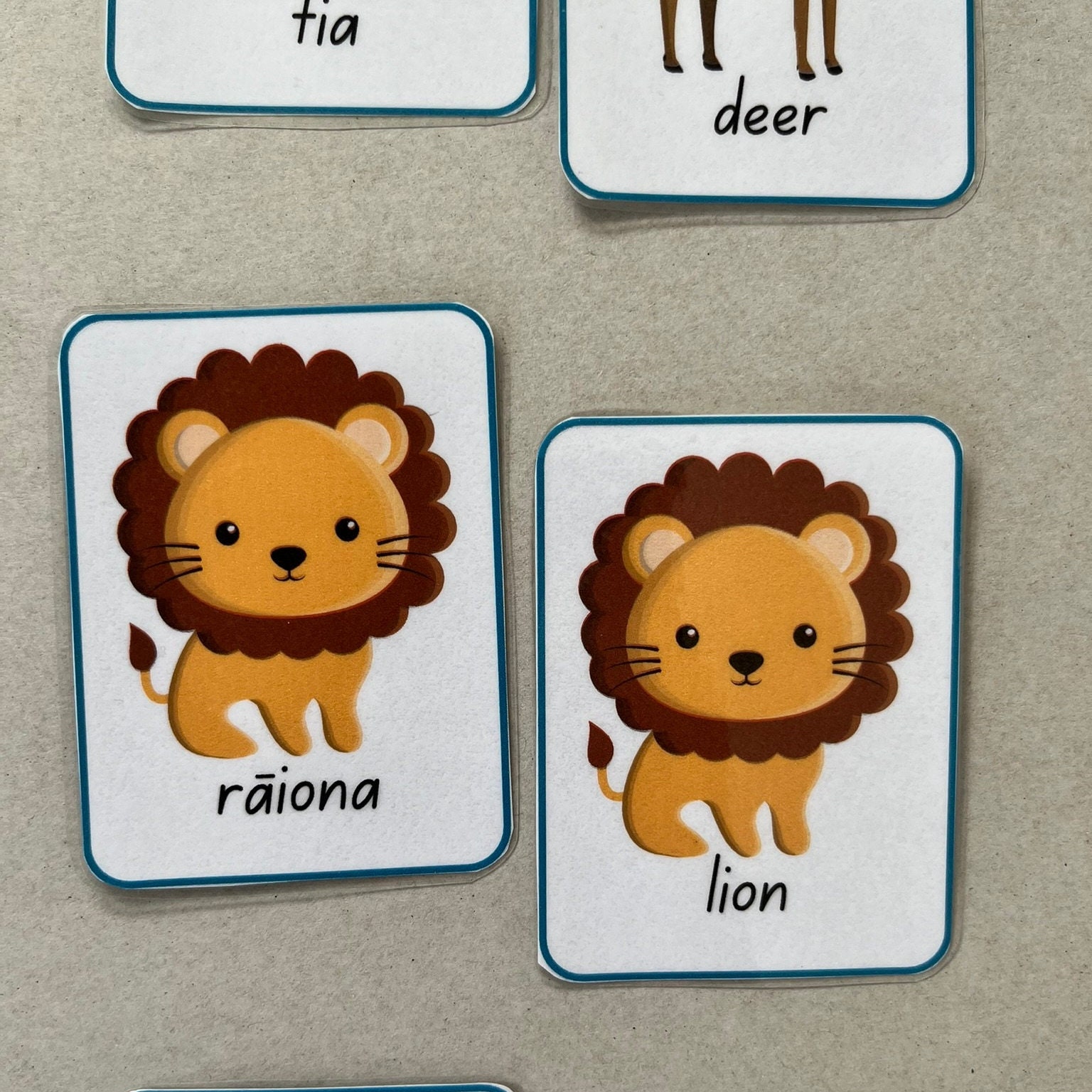 Printable Animal Matching Card Game, Te Reo Maori and English - Etsy