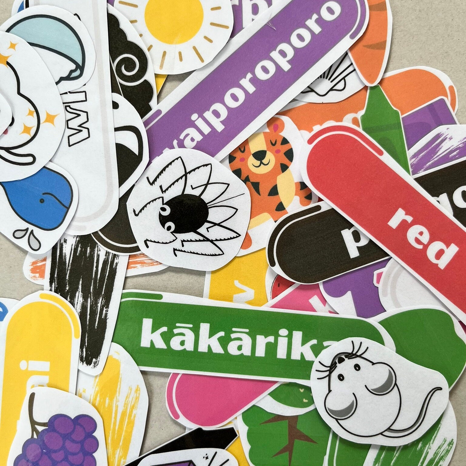 Printable Colour Matching Game, Te Reo Maori and English - Etsy