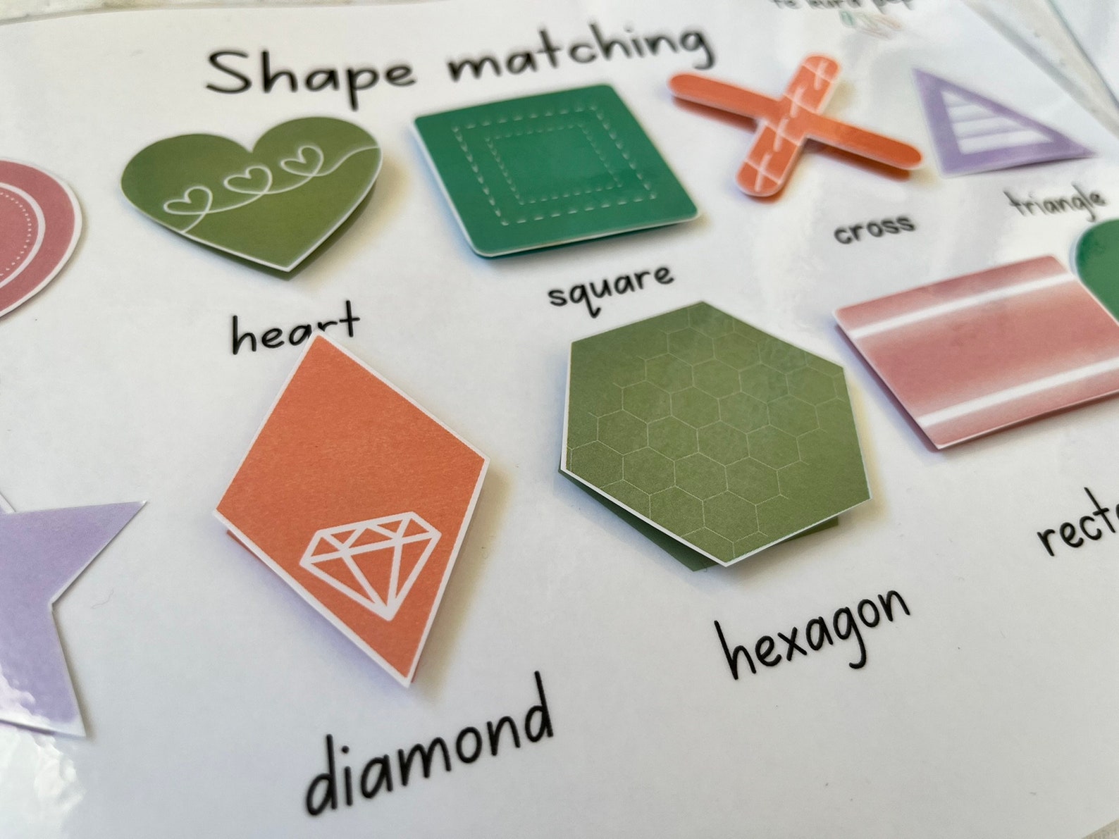 Printable Shape Matching Game, English - Etsy