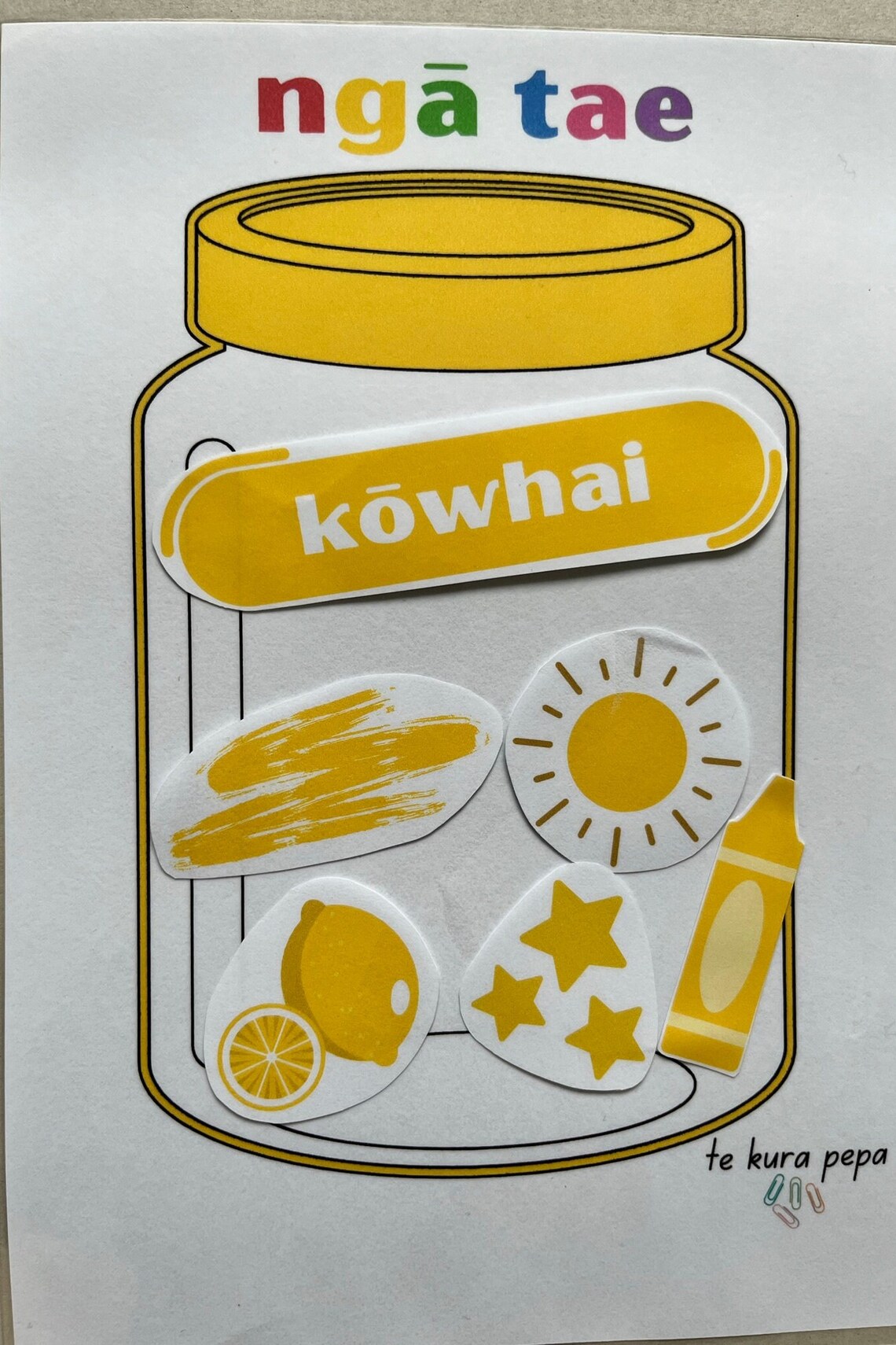 Printable Colour Matching Game, Te Reo Maori and English - Etsy