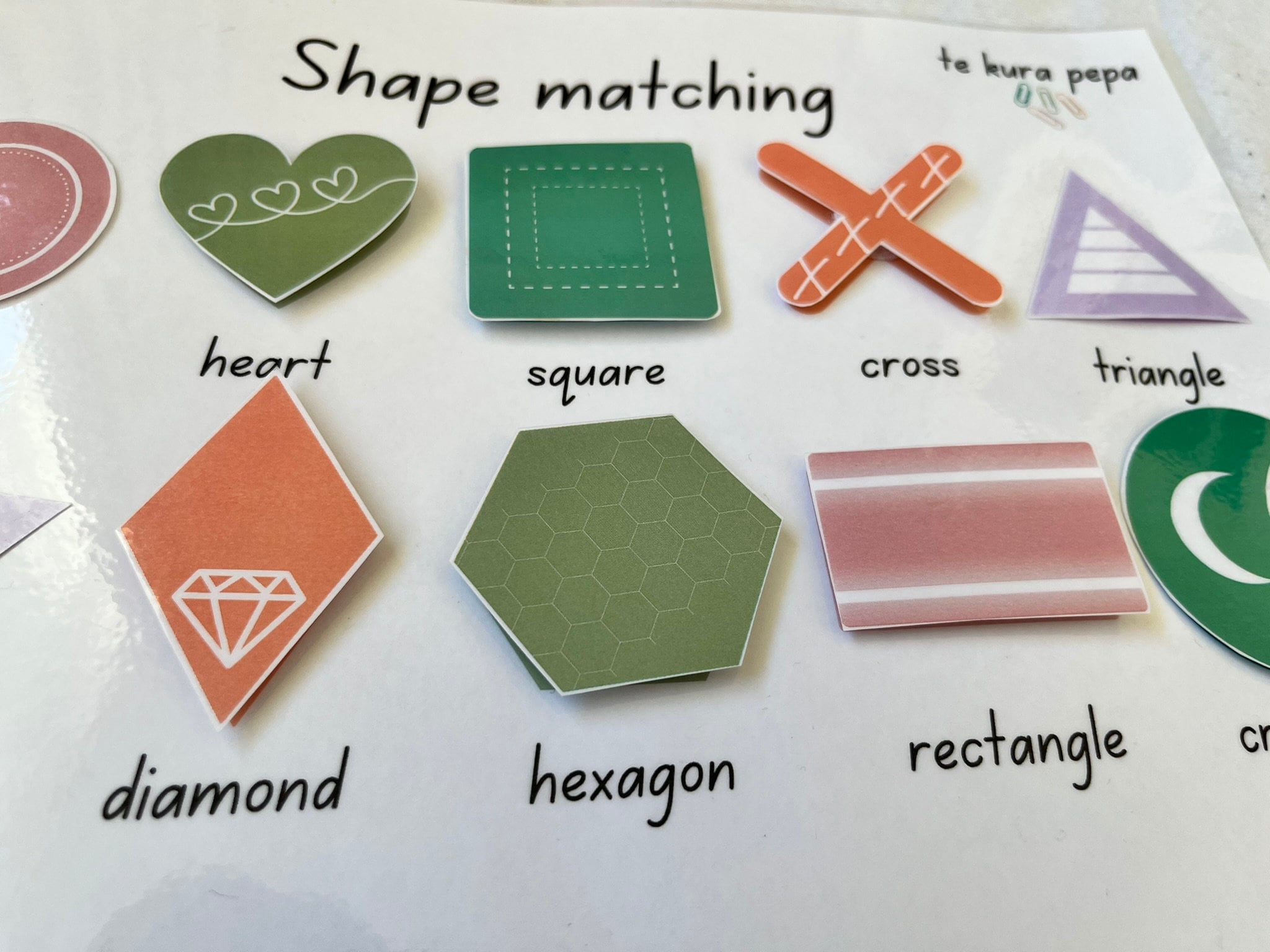 Printable Shape Matching Game, English - Etsy