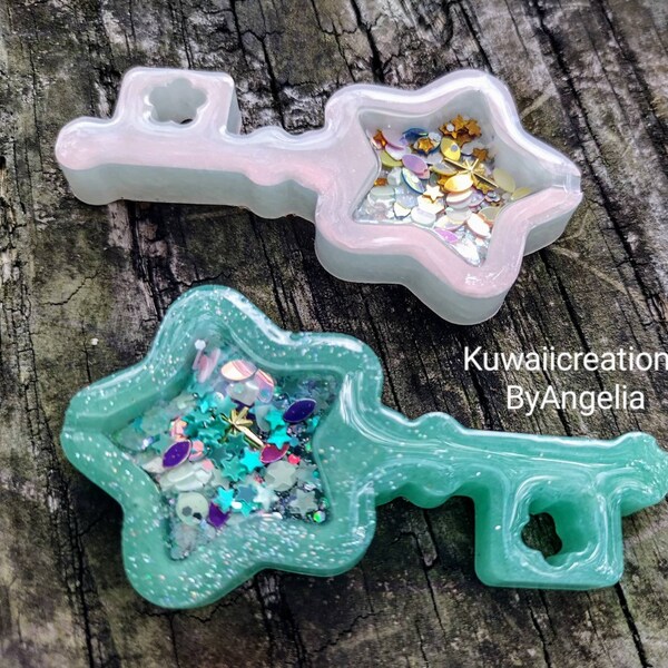 Custom Made Resin Shaker Keychain - Etsy
