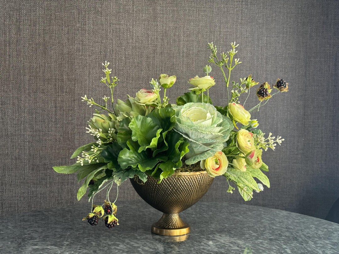 FRUIT AND VEGGIES, Cabbage, Lettuce, Artichoke, Ranunculus, Spring ...