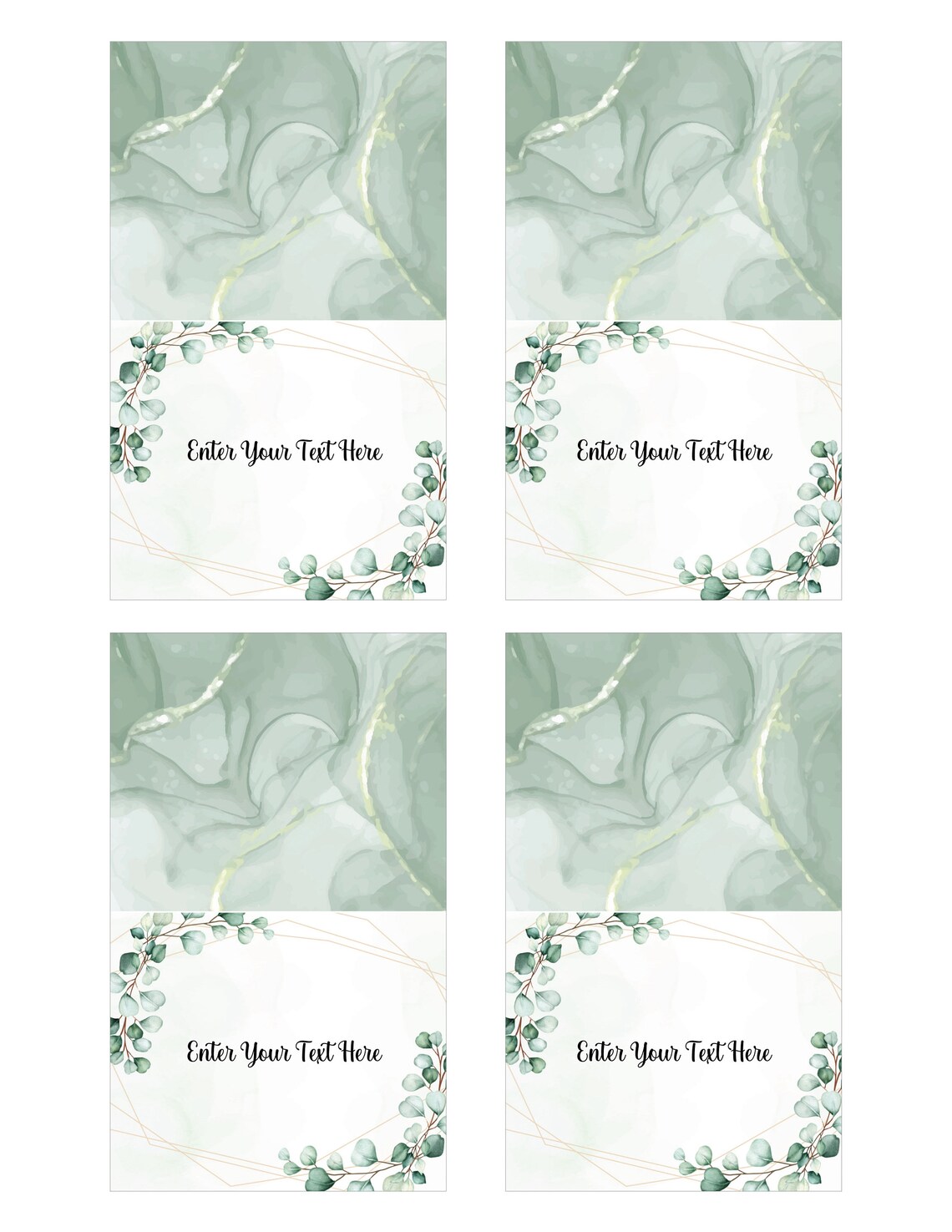 EDITABLE Food Labels for Buffet Labels Template Eucalyptus - Etsy