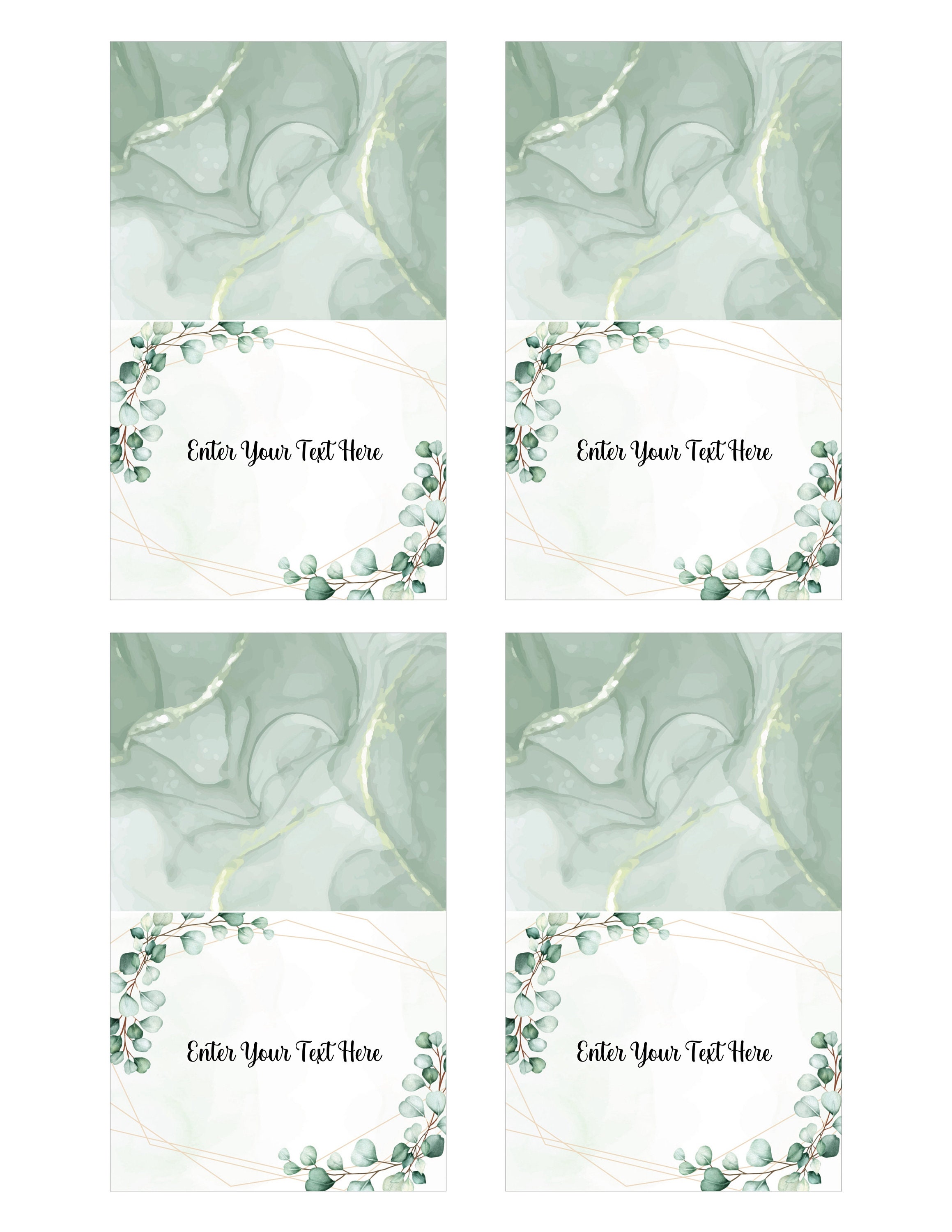 EDITABLE Food Labels for Buffet Labels Template Eucalyptus - Etsy