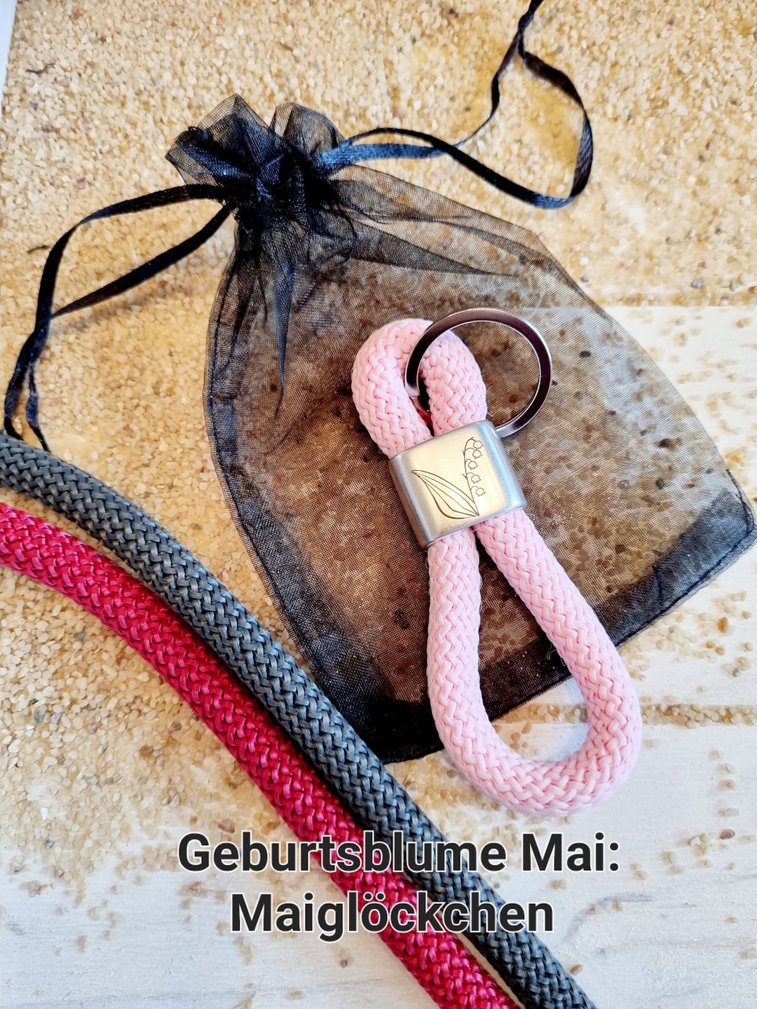 Key Ring Rope Birth Flower May Lily of the Valley - Etsy