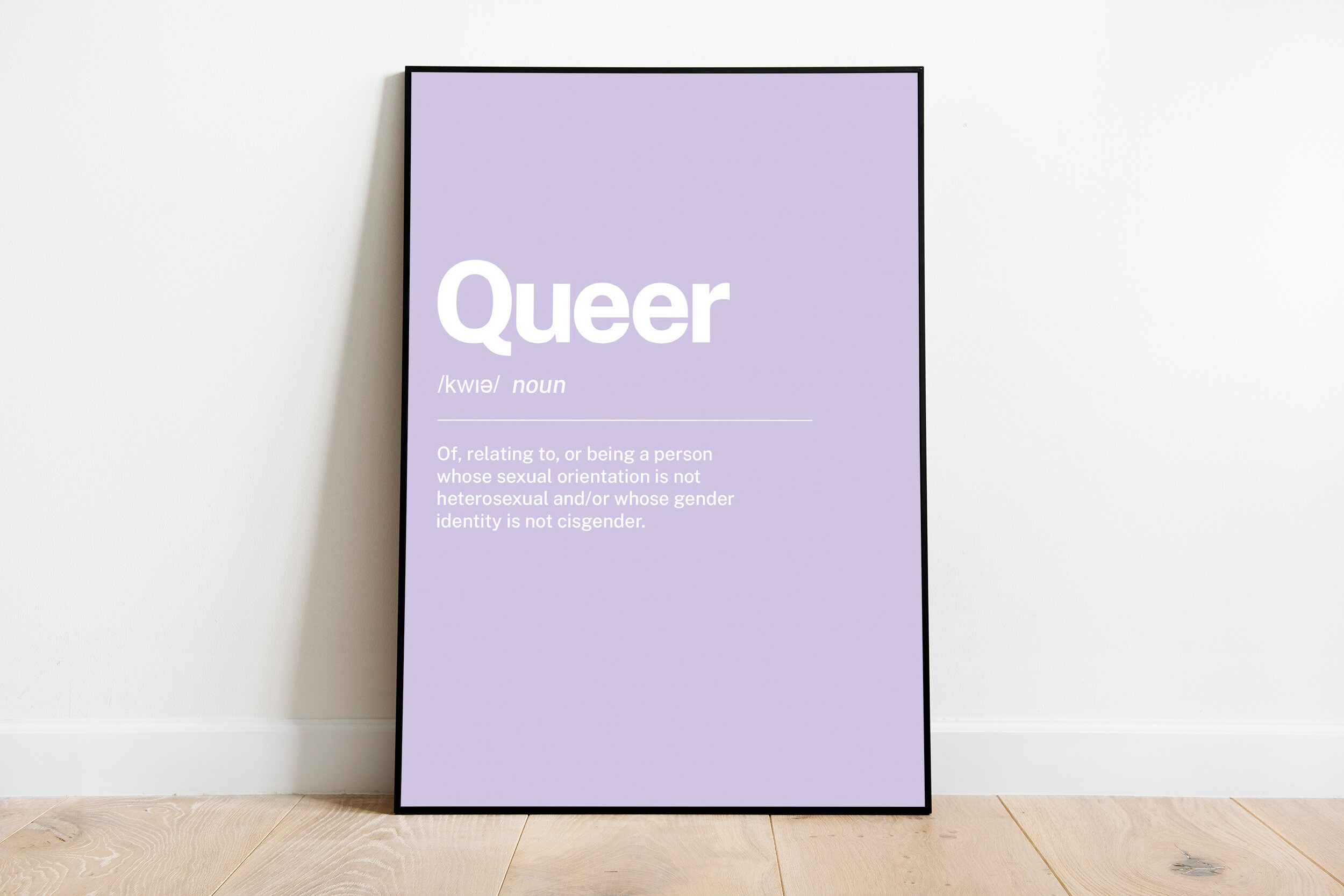Queer Definition Print Gay Art Print Home Decor Queer | Etsy
