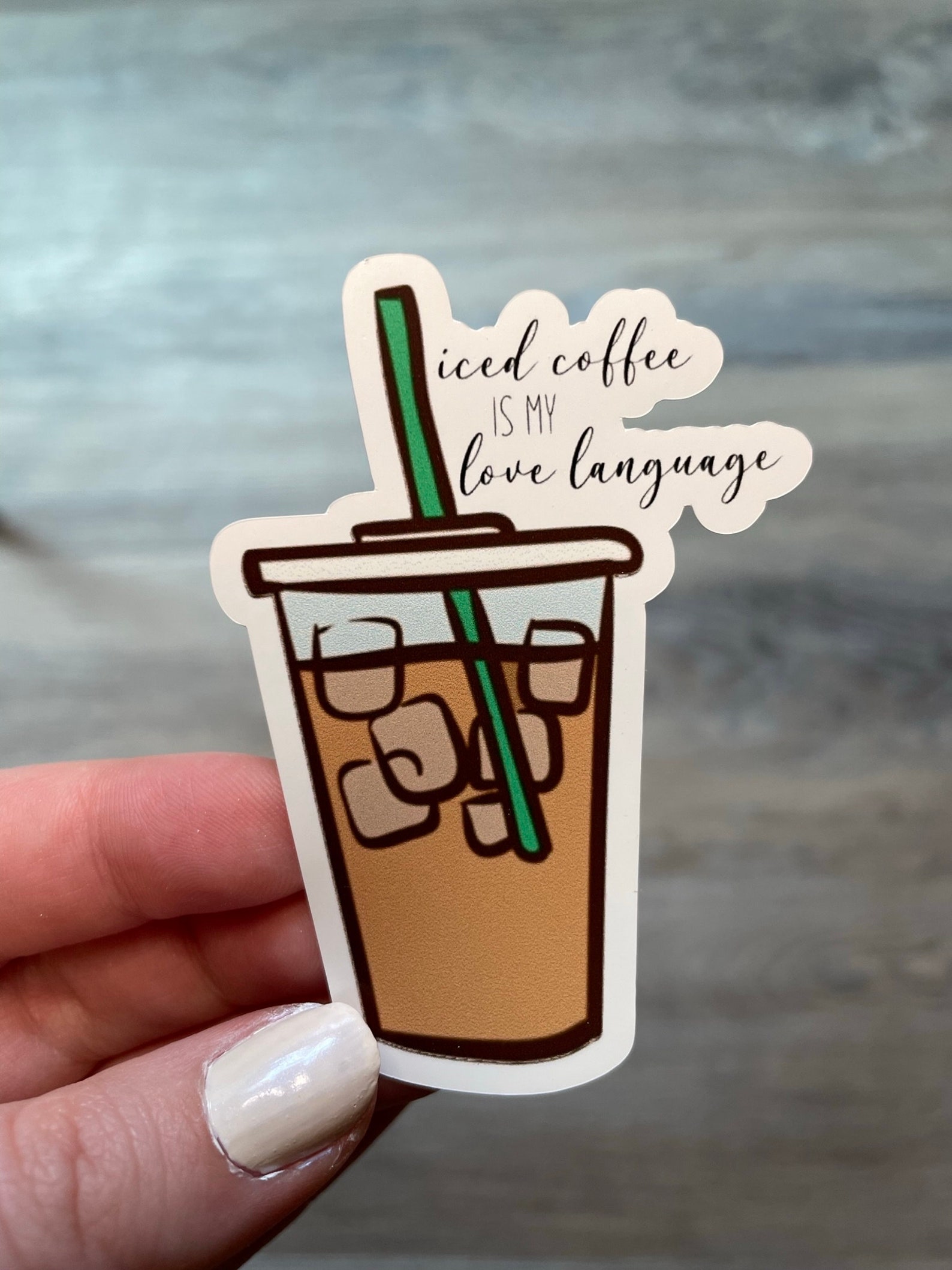 Iced Coffee Sticker - Etsy