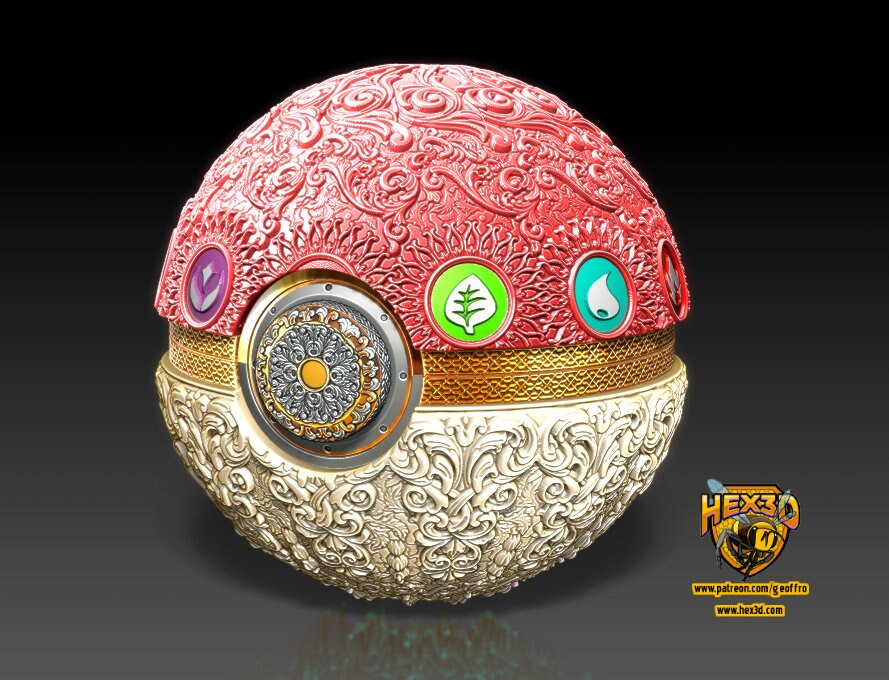 Deluxe Pokeball Pokemon Collector Model Unpainted - Etsy