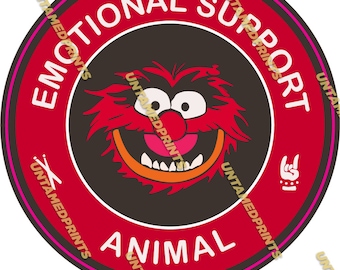 Emotional Support Animal Decal - Etsy