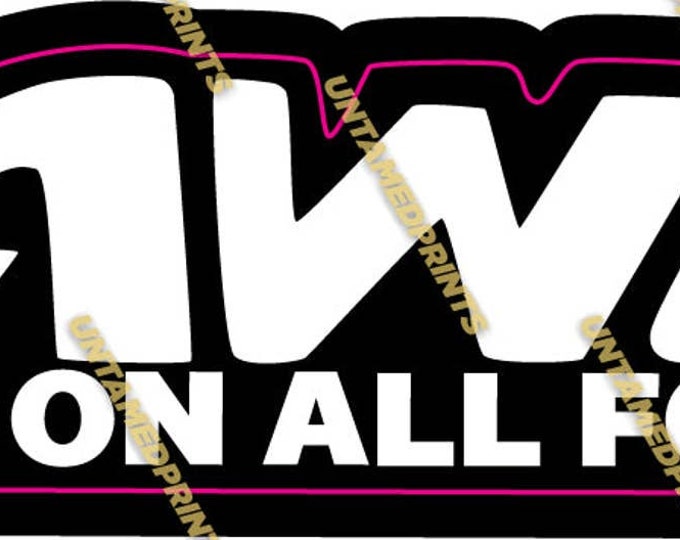 AWD | Do It on All Fours | Sticker | Vinyl | Decal | All Wheel Drive ...