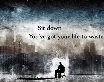 Sit Down Poster | Etsy UK