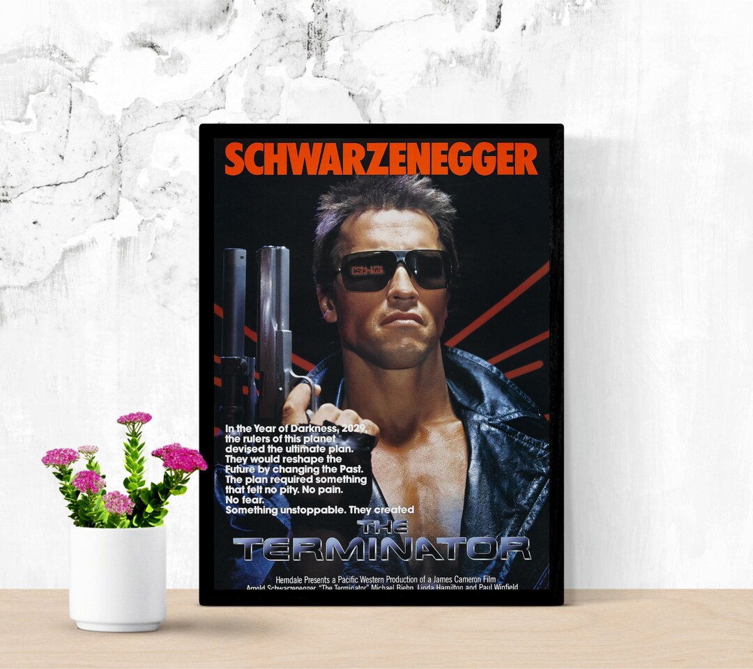 The Terminator (1984) Classic Movie Poster Print A5, A4, A3, A2, A1, A0 ...