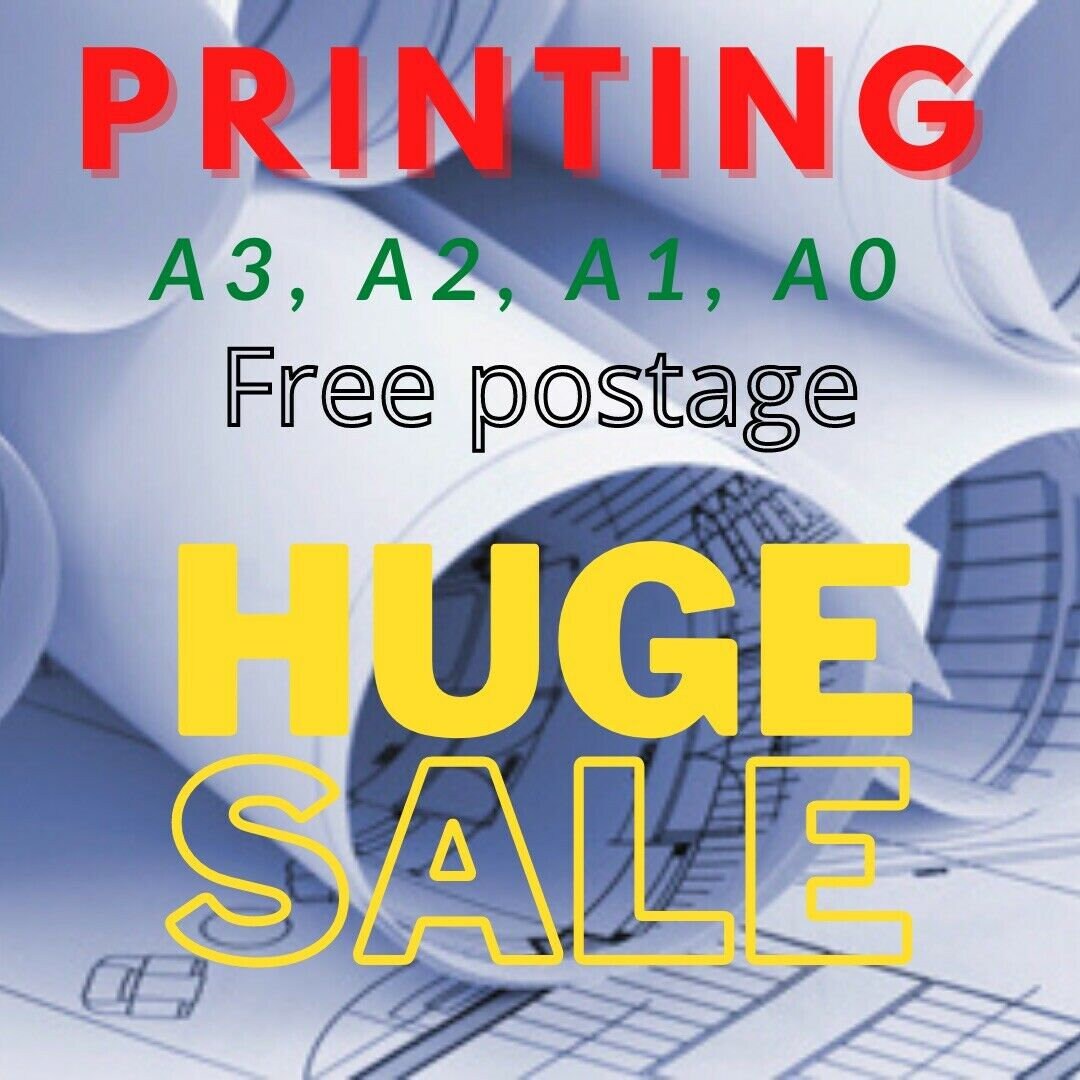 Format Printing CAD Prints Building Plans CAD Printing A4 A3 A2 A1 A0 ...